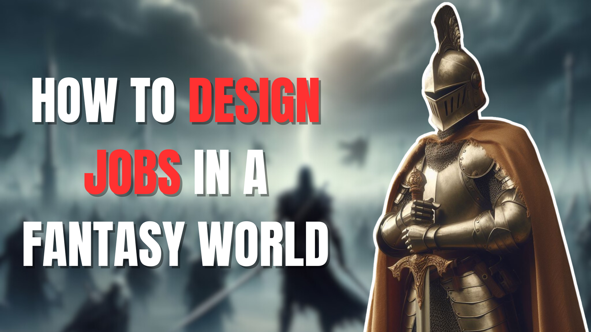How to Create Jobs for a Fantasy World: A Guide for Writers